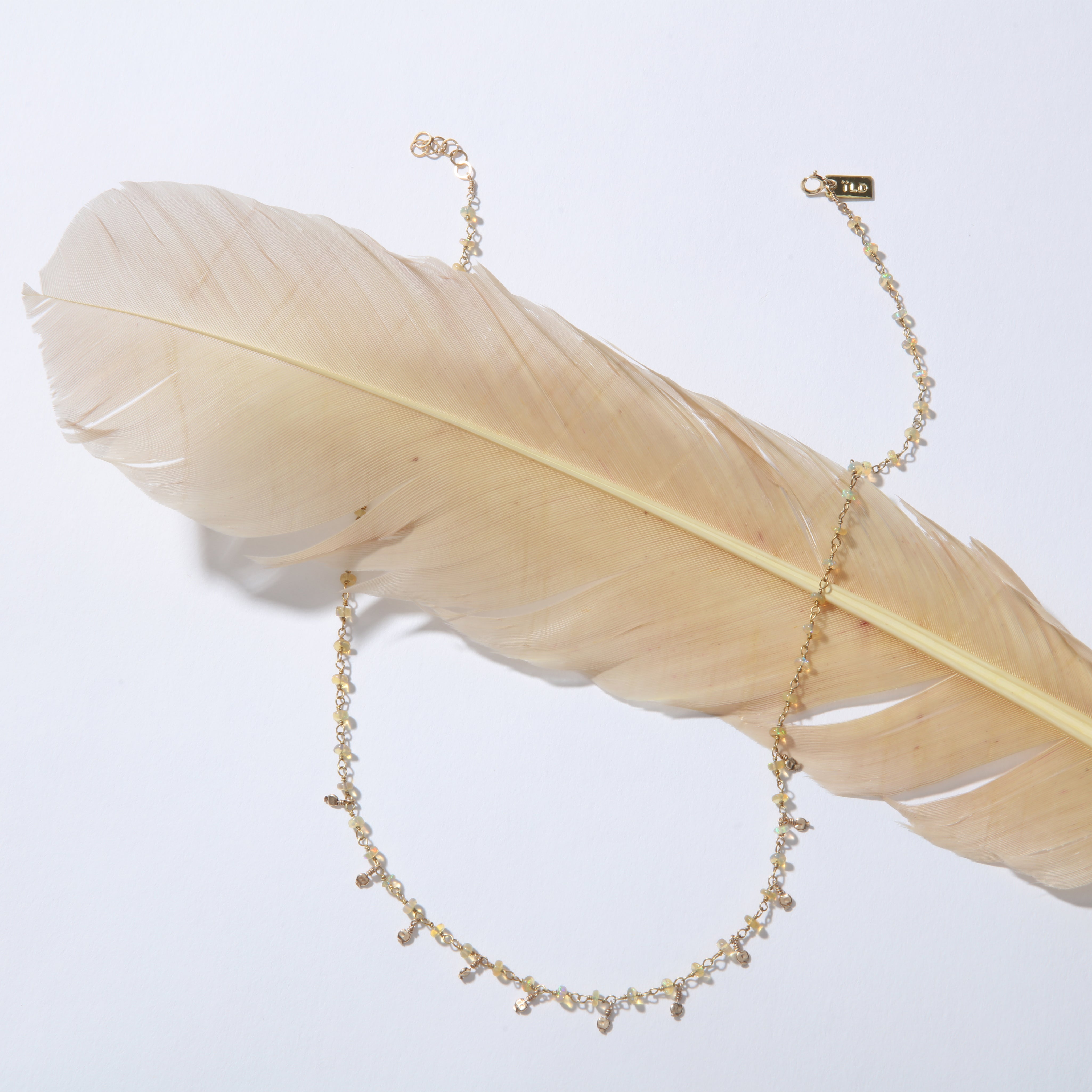 Sagrado Necklace - Opal Chain with Drops – Iwona Ludyga Design